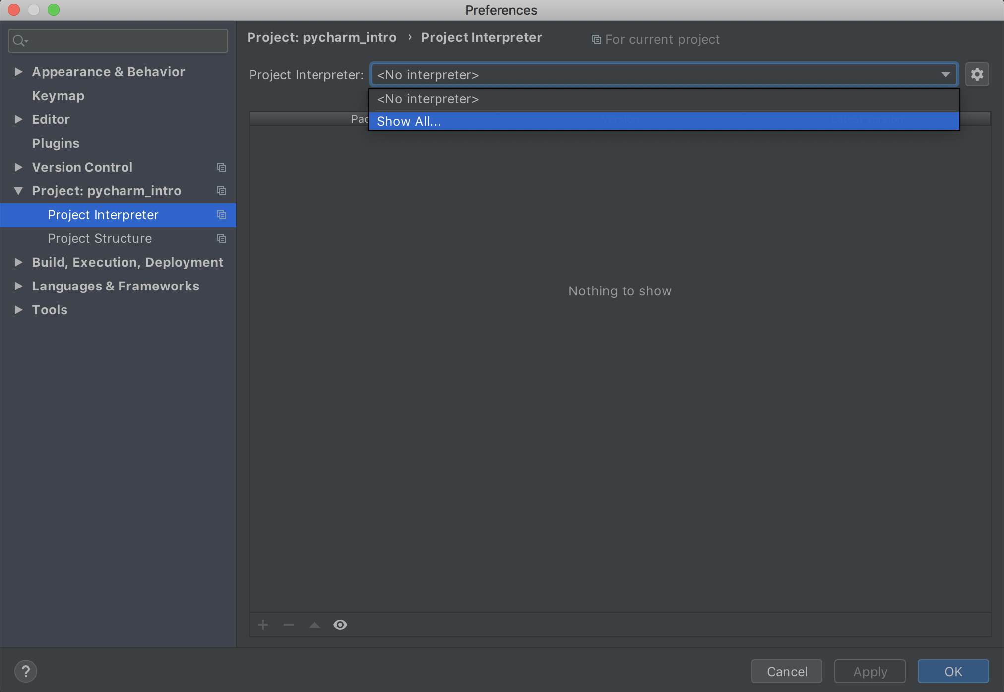 Installing PyCharm